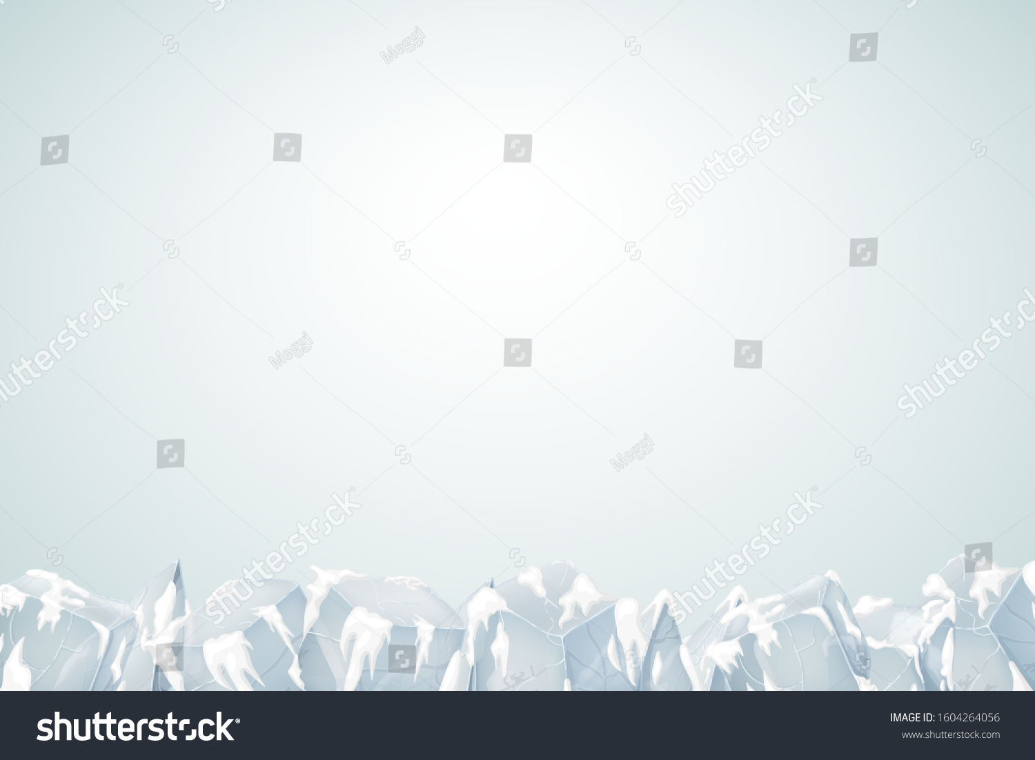 Translucent Snow Ice Vector Illustration Transparency Stock Vector ...