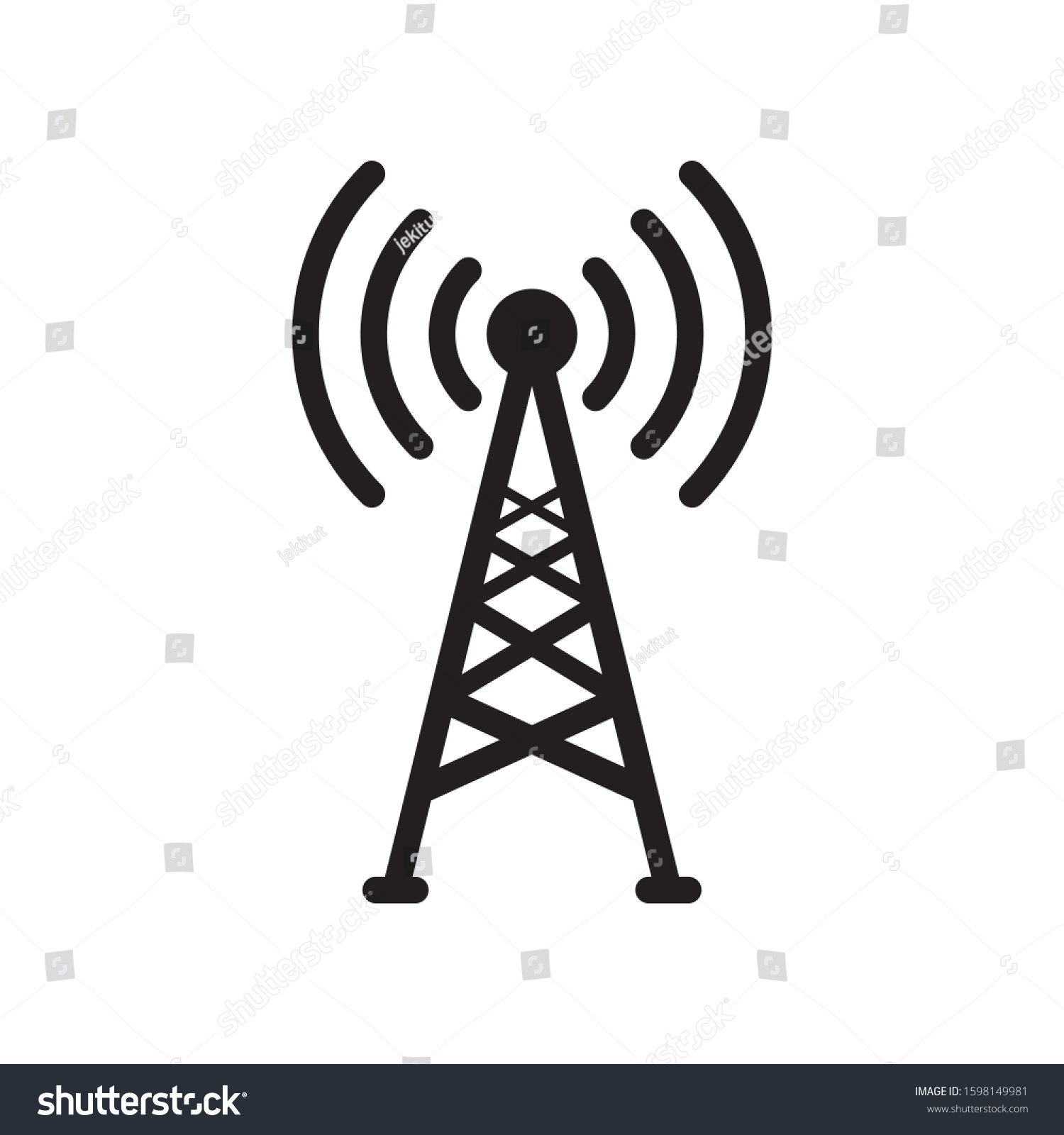 Transmiter Icon Vector Symbol Template Stock Vector (Royalty Free ...