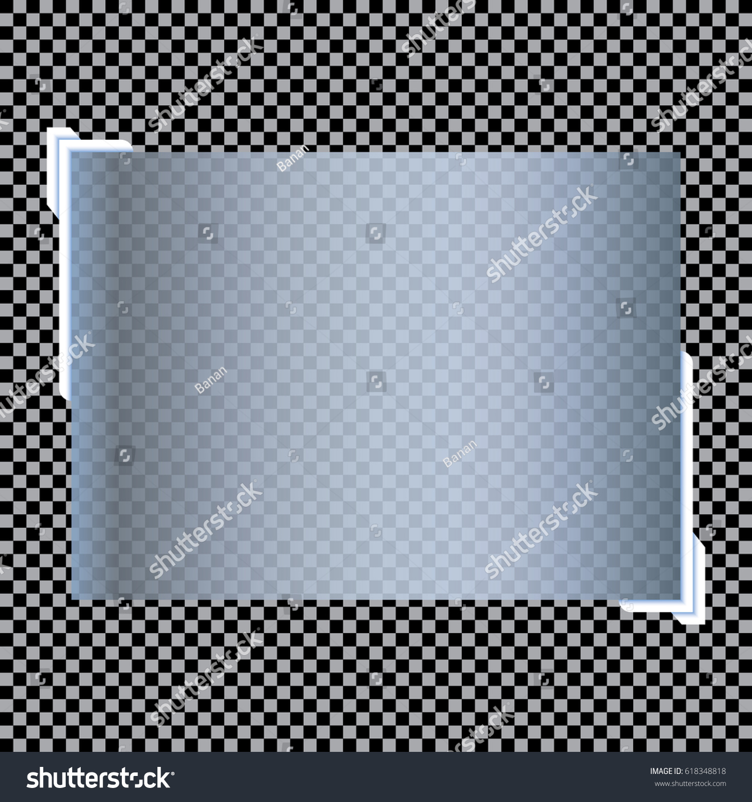 Transparent Banners Isolated Vector Illustration Stock Vector (Royalty ...