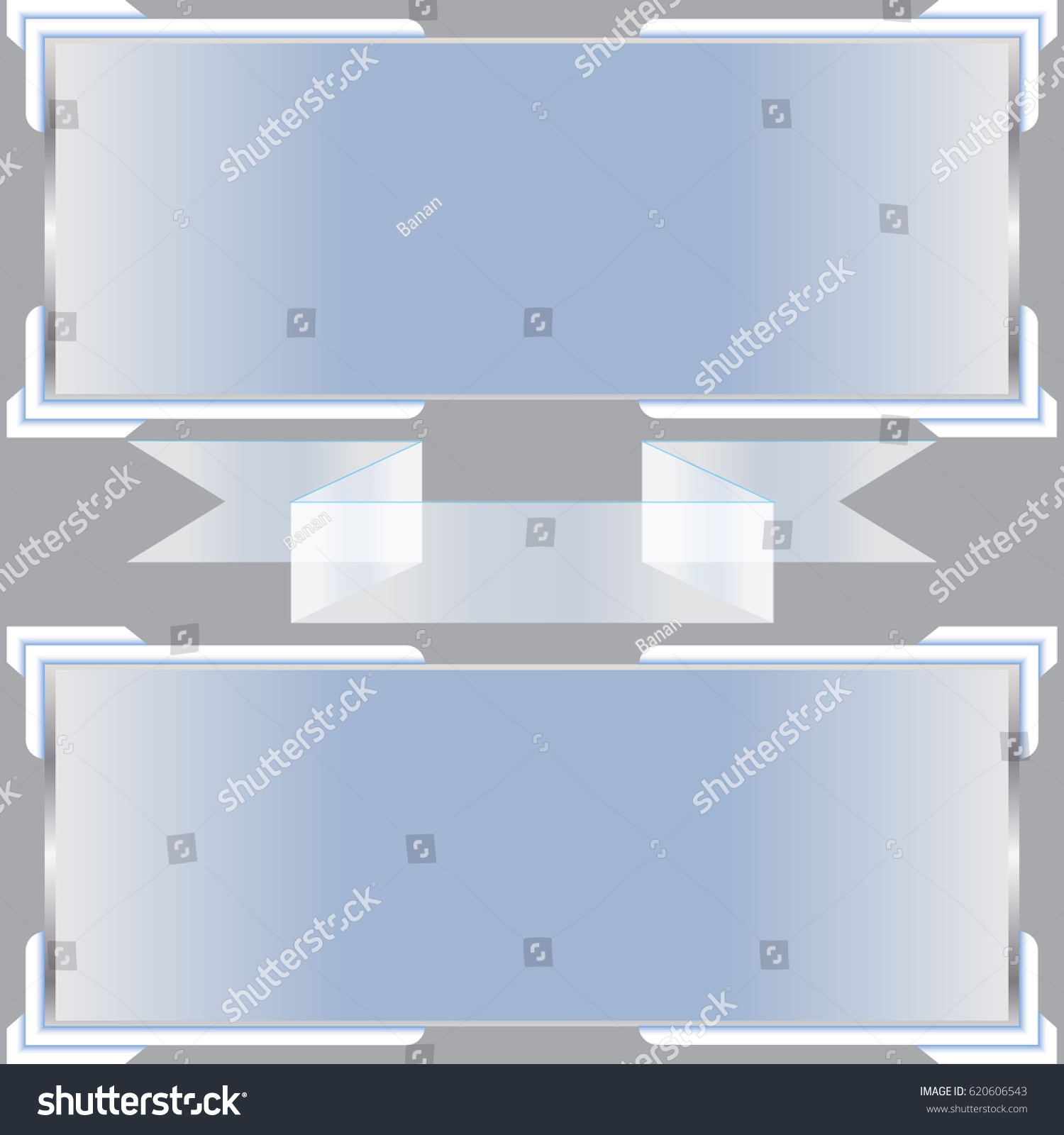 Transparent Banners Isolated Vector Illustration Stock Vector (Royalty ...