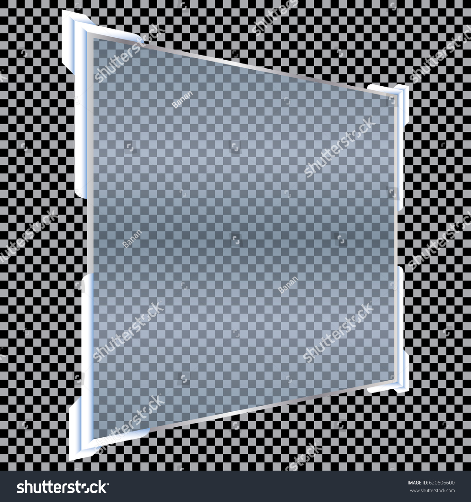 Transparent Banners Isolated Vector Illustration : image vectorielle de ...