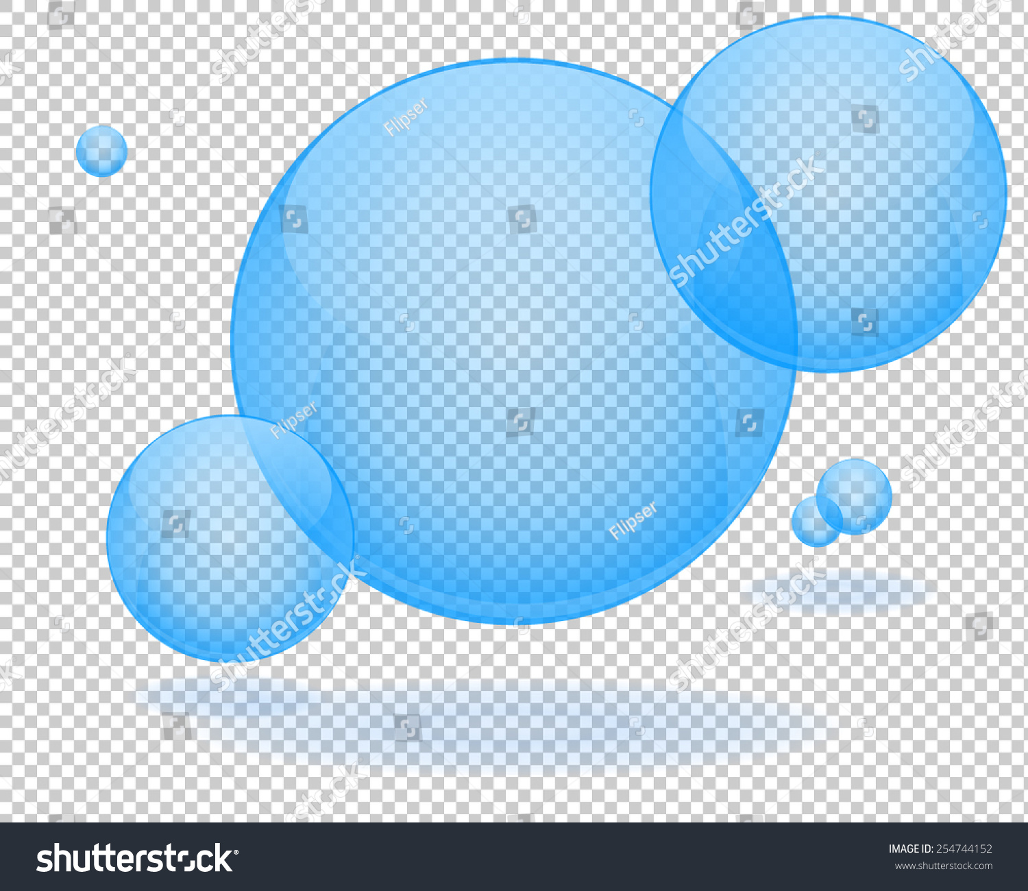 Transparent Bubble Vector Drawing Isolated Stock Vector (Royalty Free ...