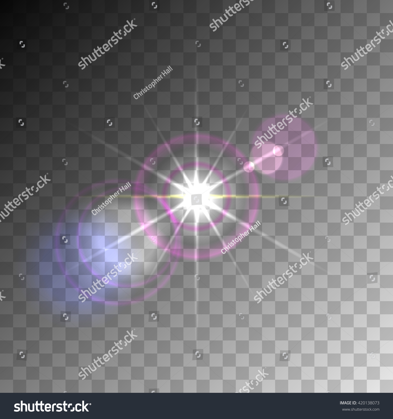Transparent Lens Flare Vector Element Eps10: vector de stock (libre de ...