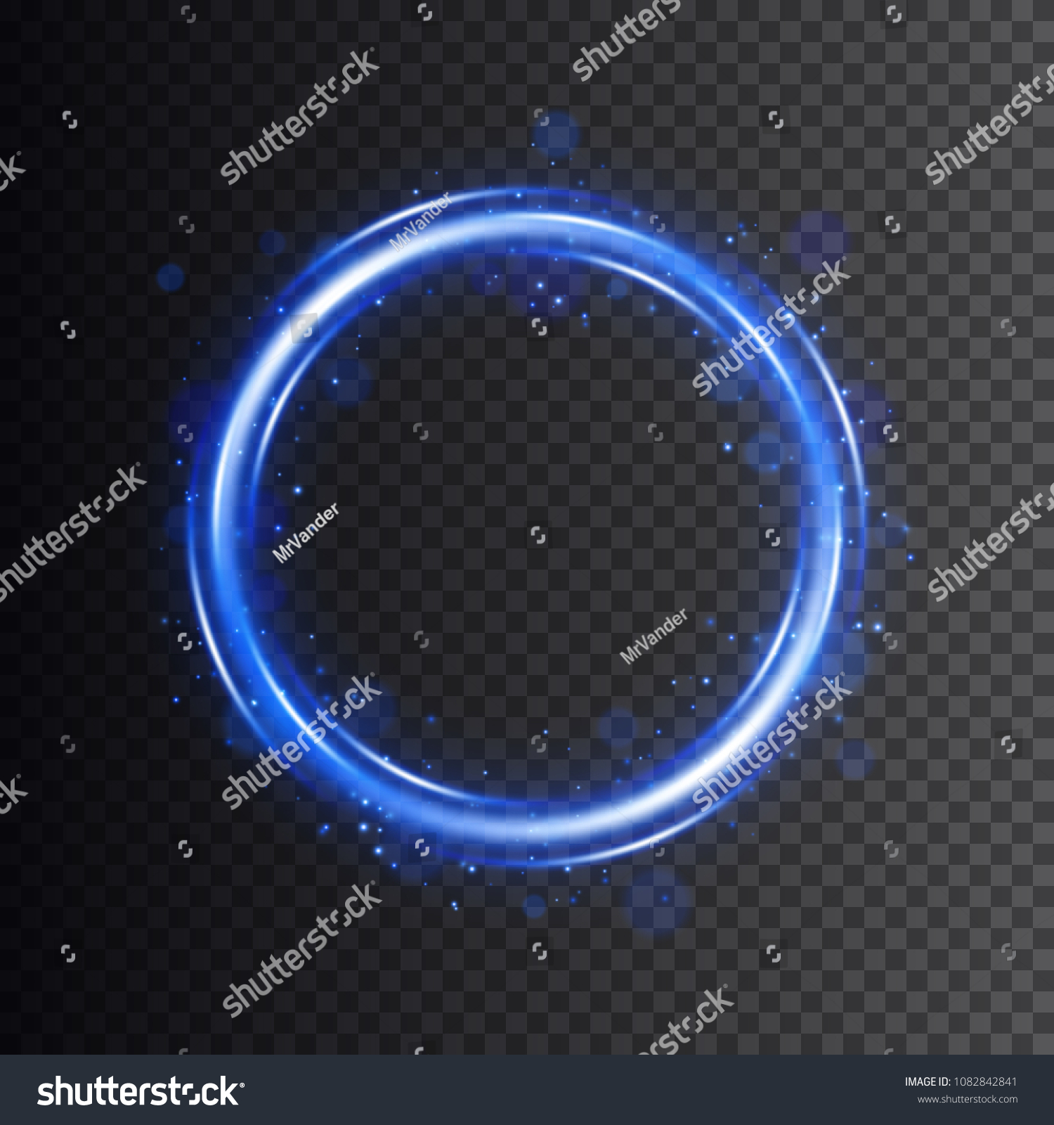 Transparent Light Effect Magic Frame Swirl Stock Vector (Royalty Free ...