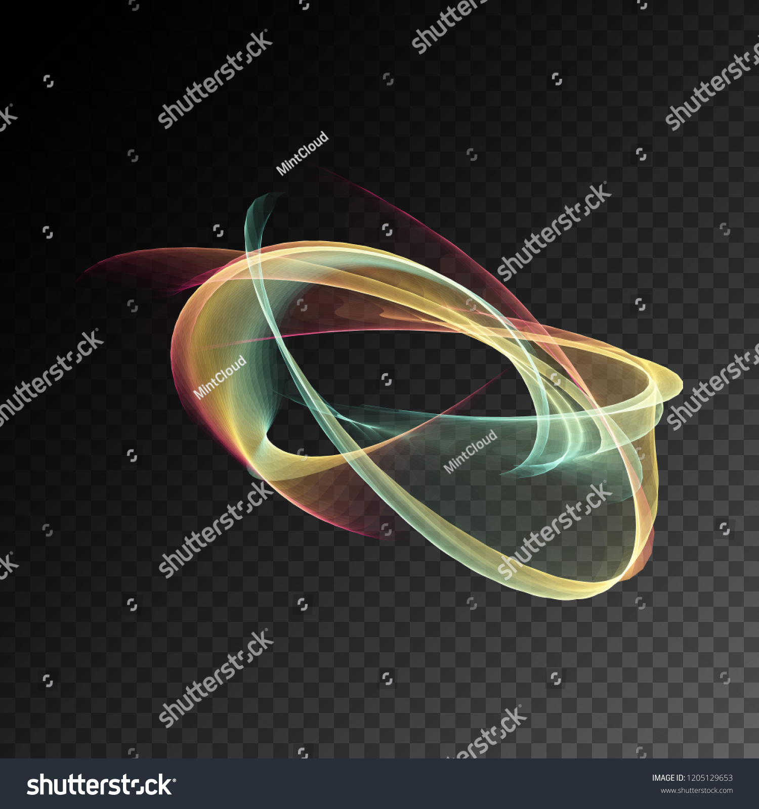 Transparent Neon Light Effect Vector Semitransparent Stock Vector ...