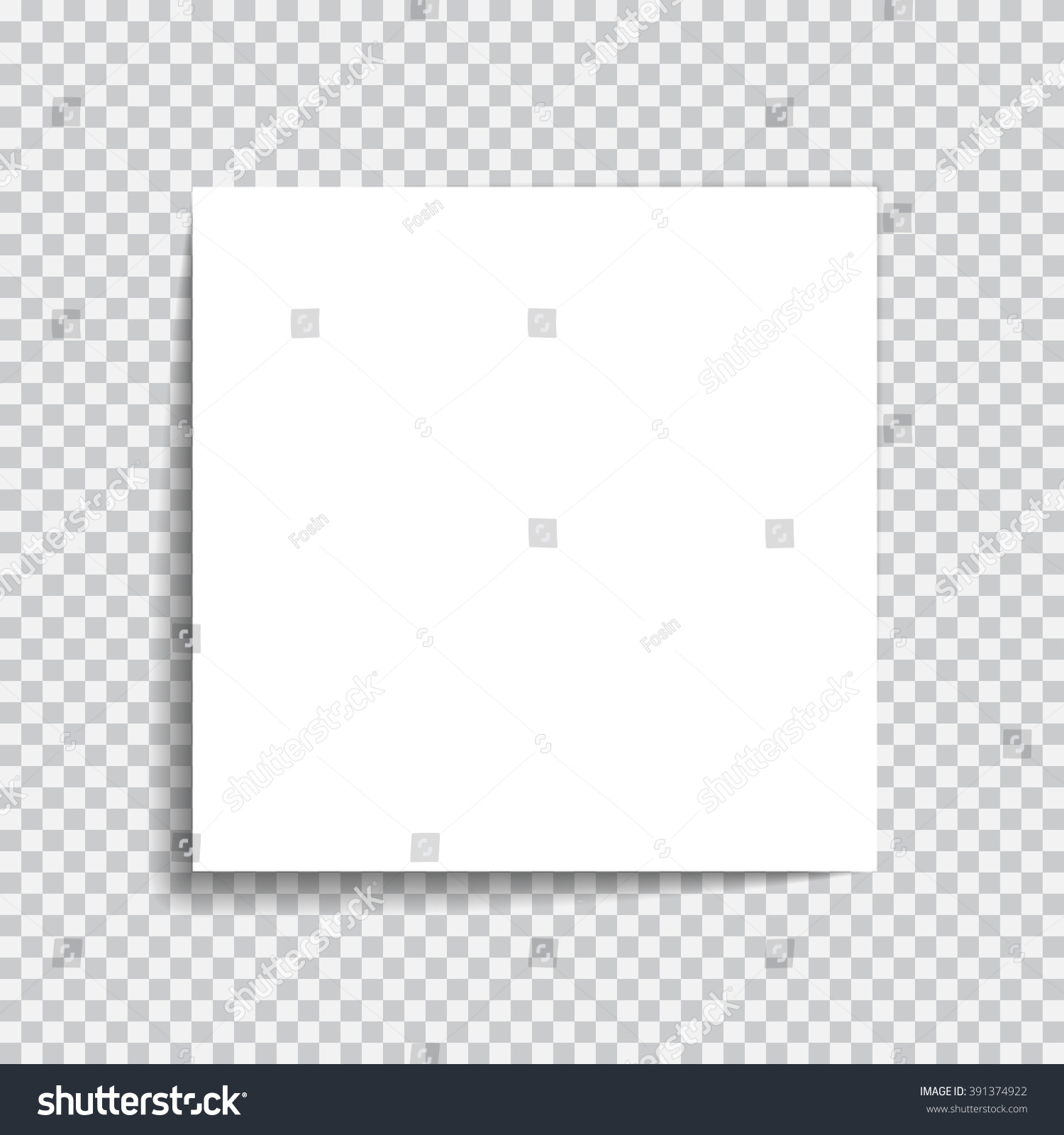 Transparent Realistic Paper Shadow Effects Stock Vector (Royalty Free ...