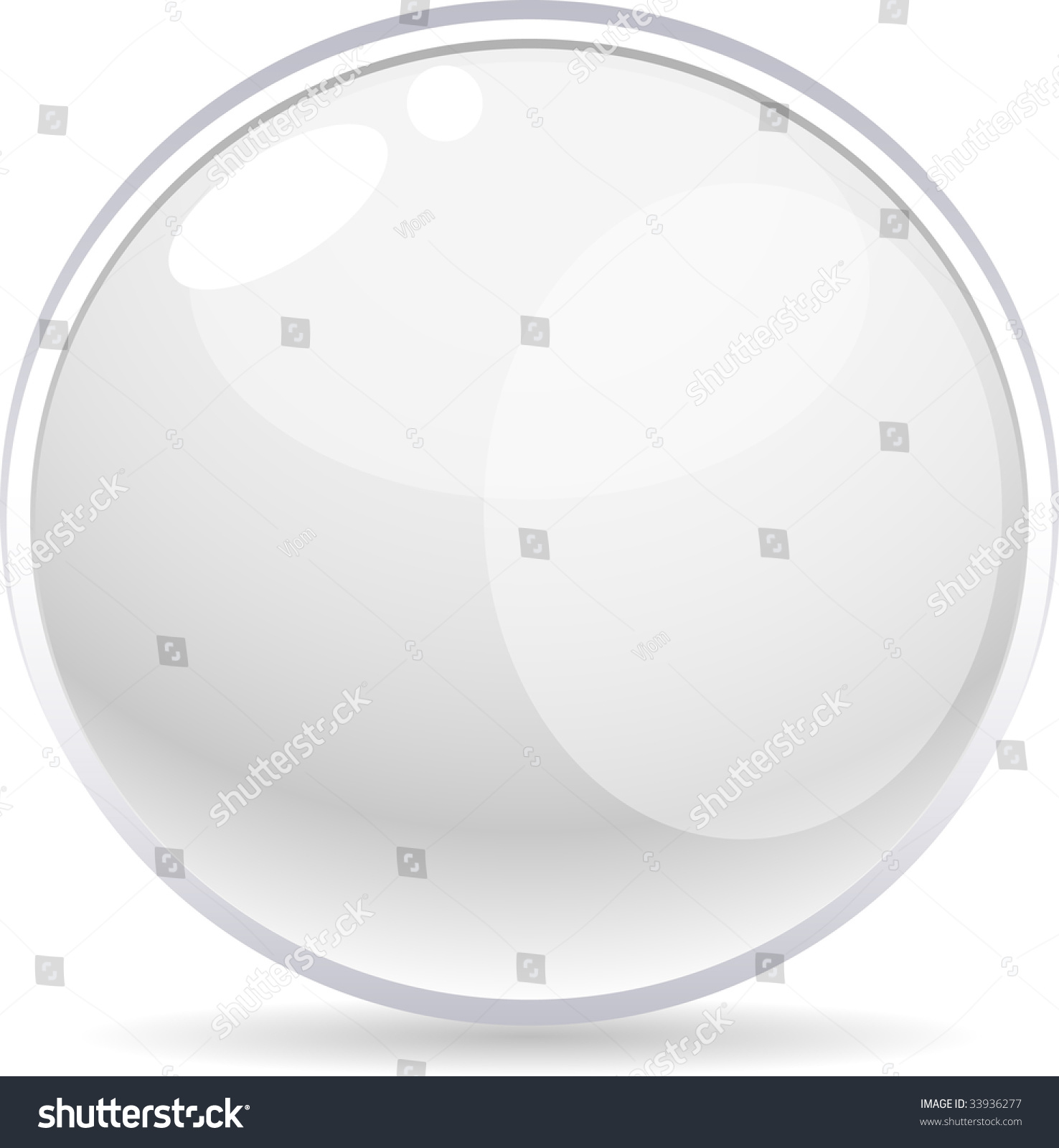 Transparent Shiny Ball Vector Illustration Stock Vector (Royalty Free ...