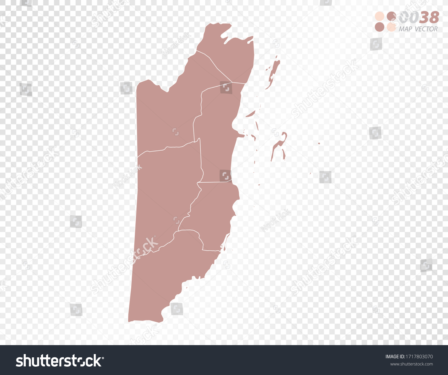 Transparent Vector Map Belize Stock Vector (Royalty Free) 1717803070 ...