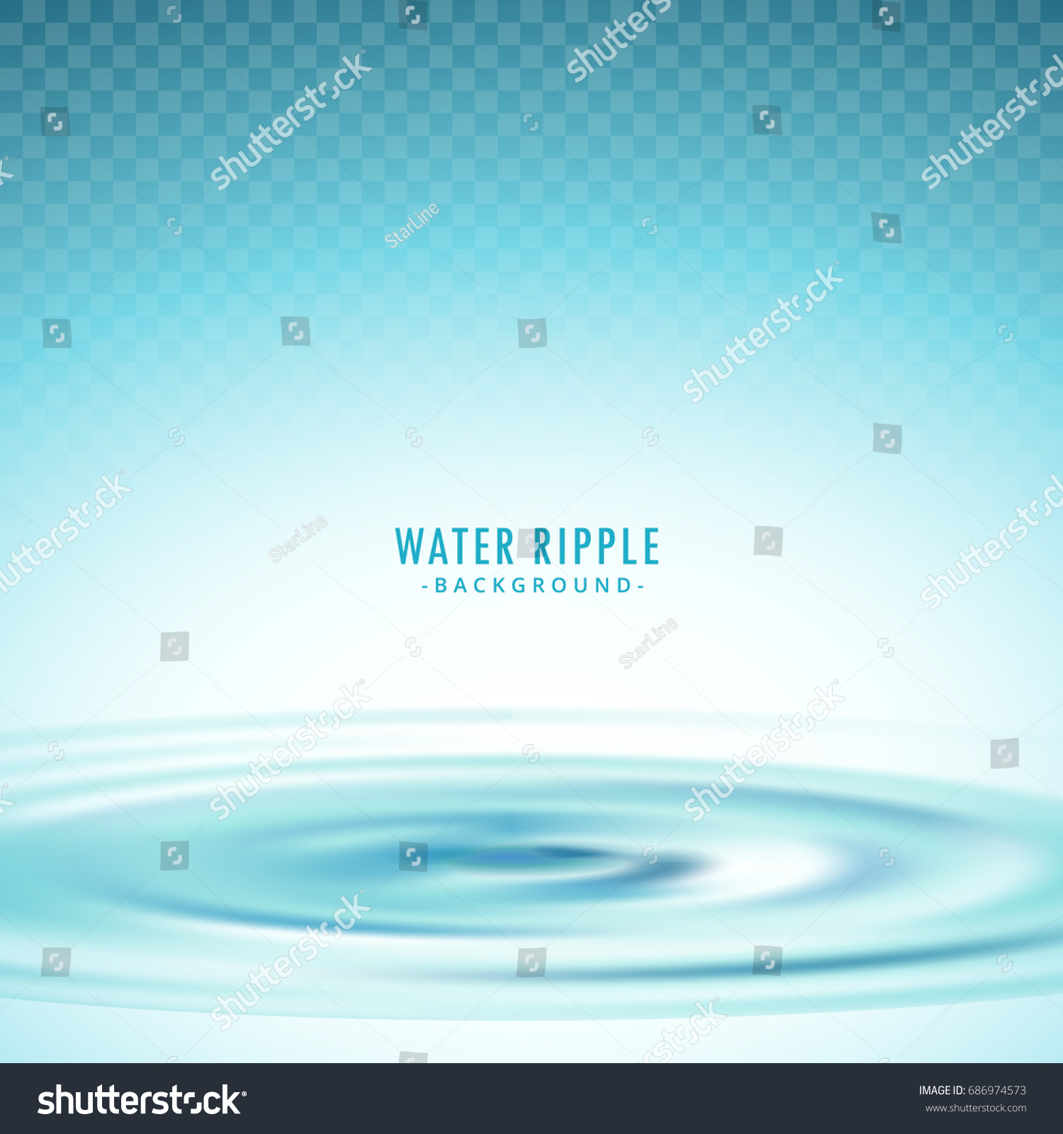 Transparent Water Ripple Vector Background Stock Vector (Royalty Free ...