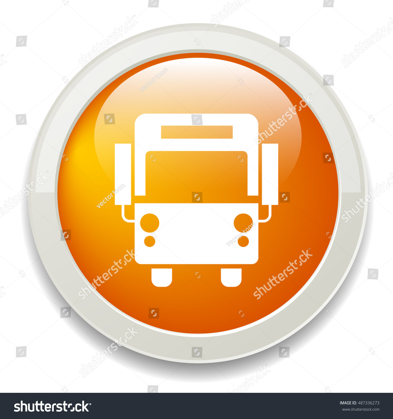 Transport Bus Icon Stock Vector (Royalty Free) 487336273