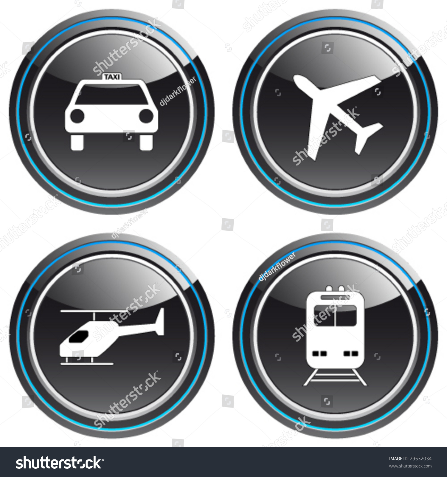 Transport Buttons Stock Vector (Royalty Free) 29532034