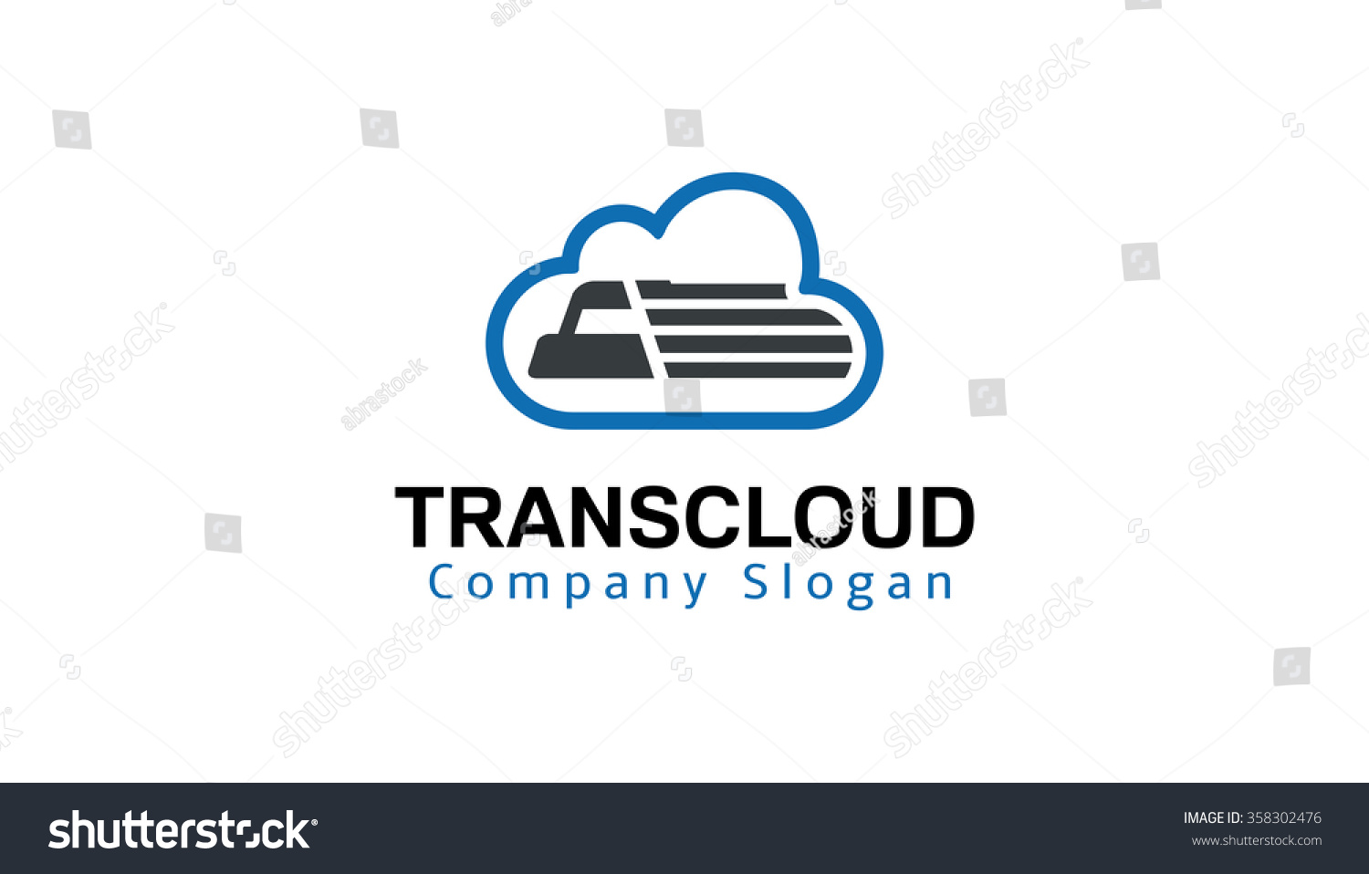 Transport Cloud Design Illustration Stock Vector (Royalty Free ...