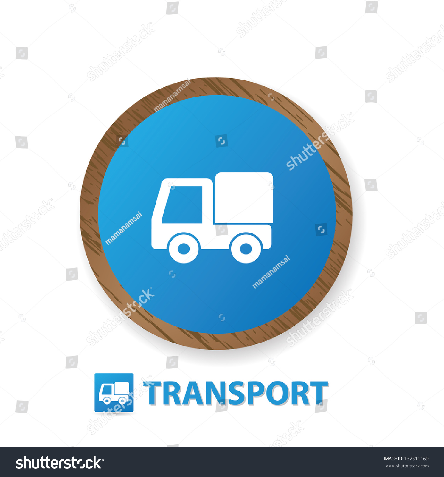 Transport Logistic Signvector Stock Vector (Royalty Free) 132310169