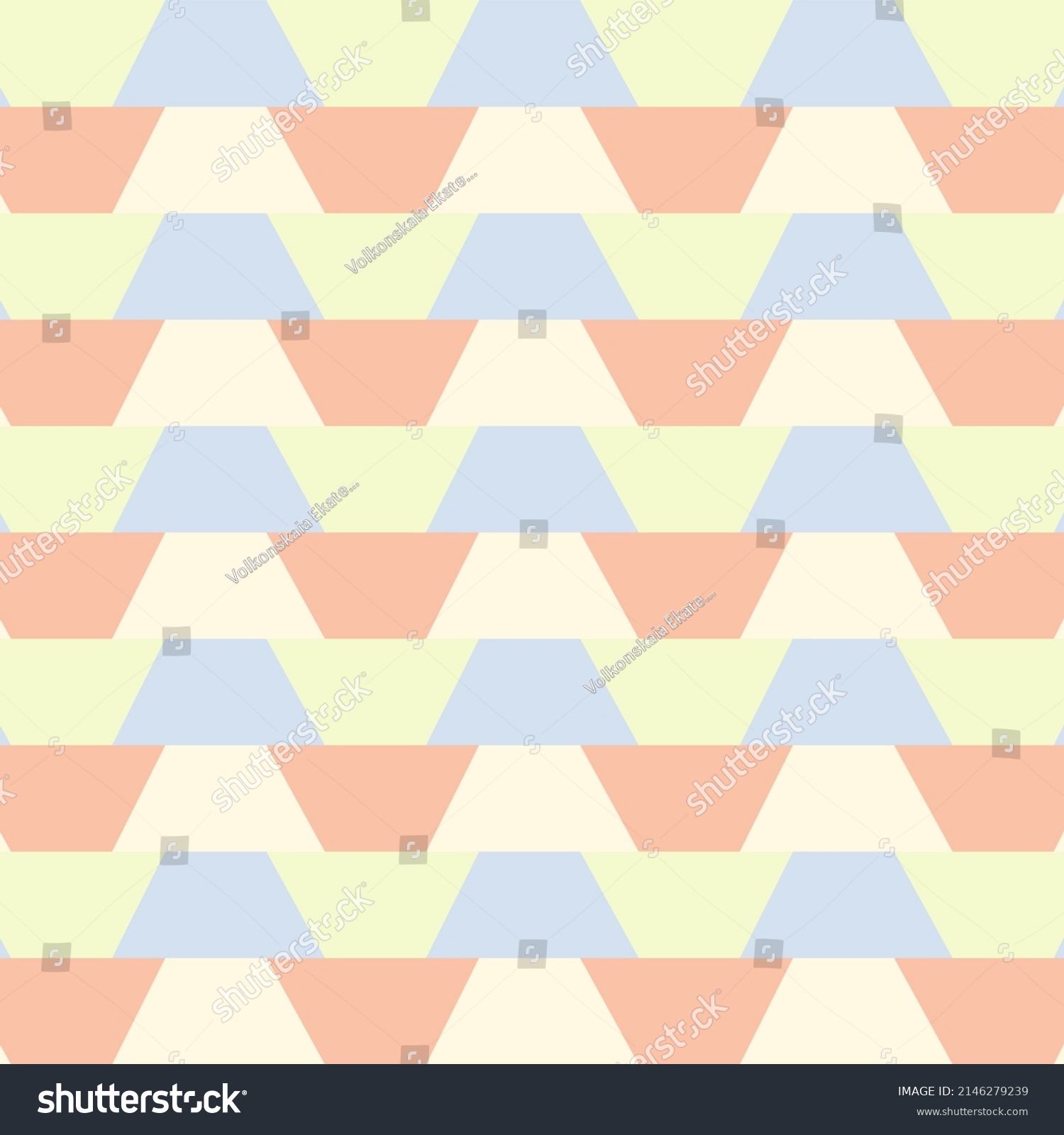 Trapezoid Pattern Graphic Pastel Colors Stock Vector (Royalty Free ...