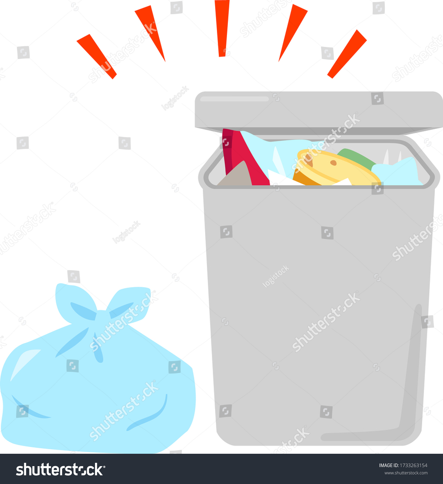 Throwing waste in dustbin Images, Stock Photos & Vectors | Shutterstock