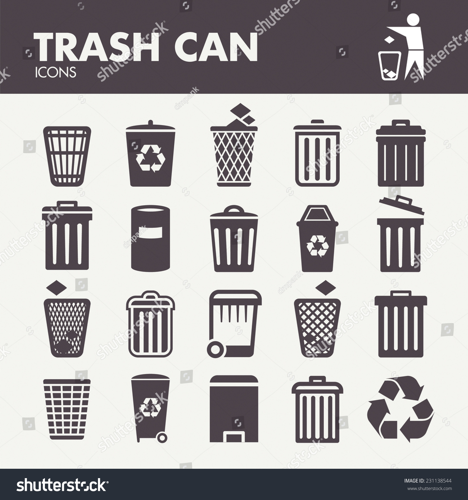 113,746 Waste bins symbols Images, Stock Photos & Vectors | Shutterstock