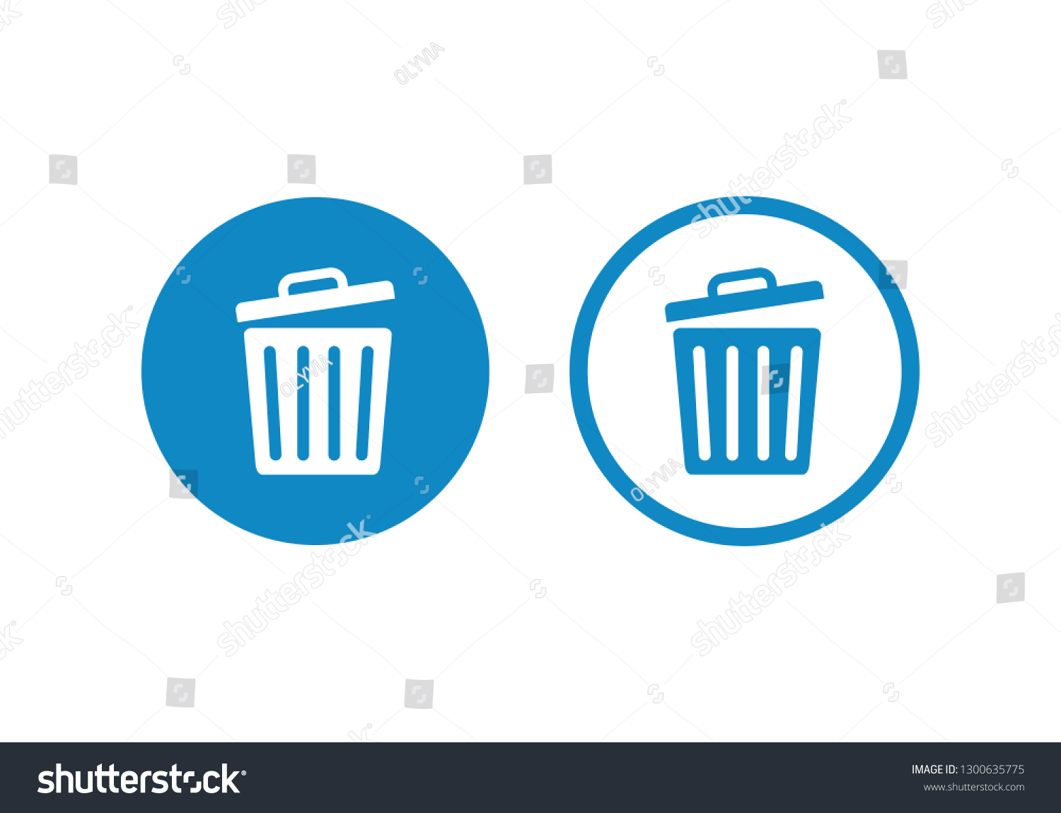 Trash Icon Delete Icon Symbol Vector Stock Vector (Royalty Free ...