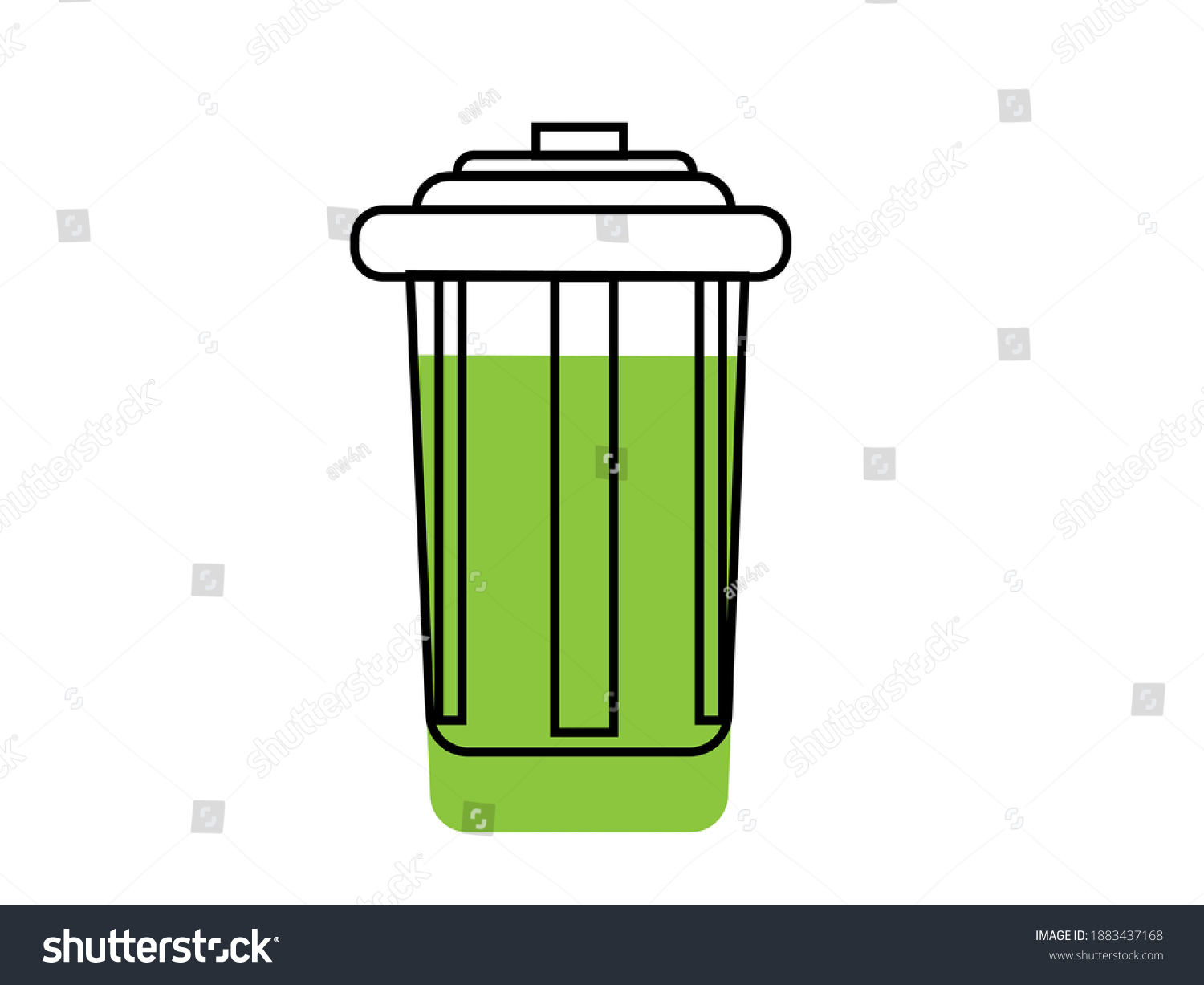 Trash Icon Modern Simple Vector Icon Stock Vector (Royalty Free ...
