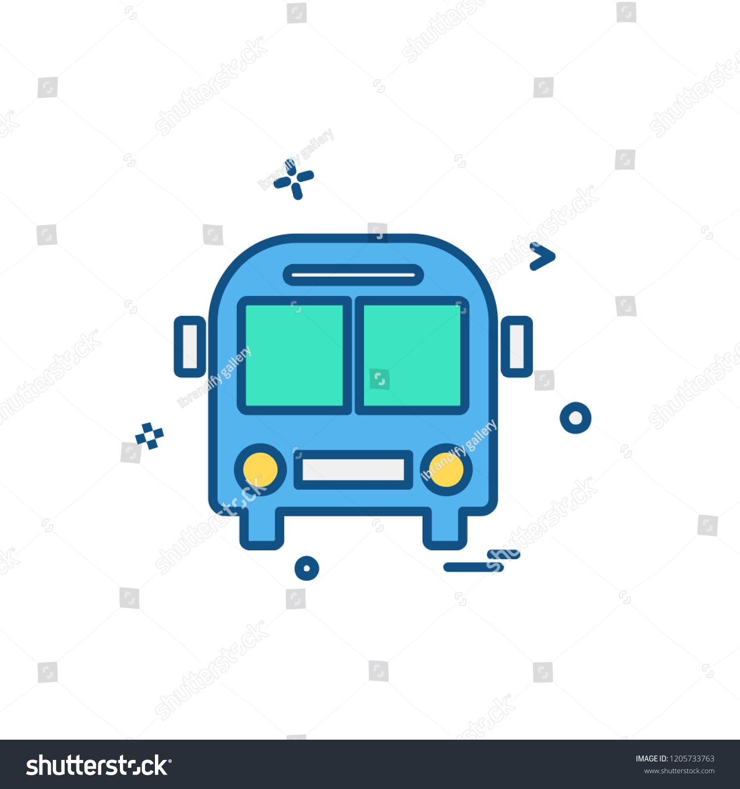 Trasnport Icon Design Vector Stock Vector (Royalty Free) 1205733763