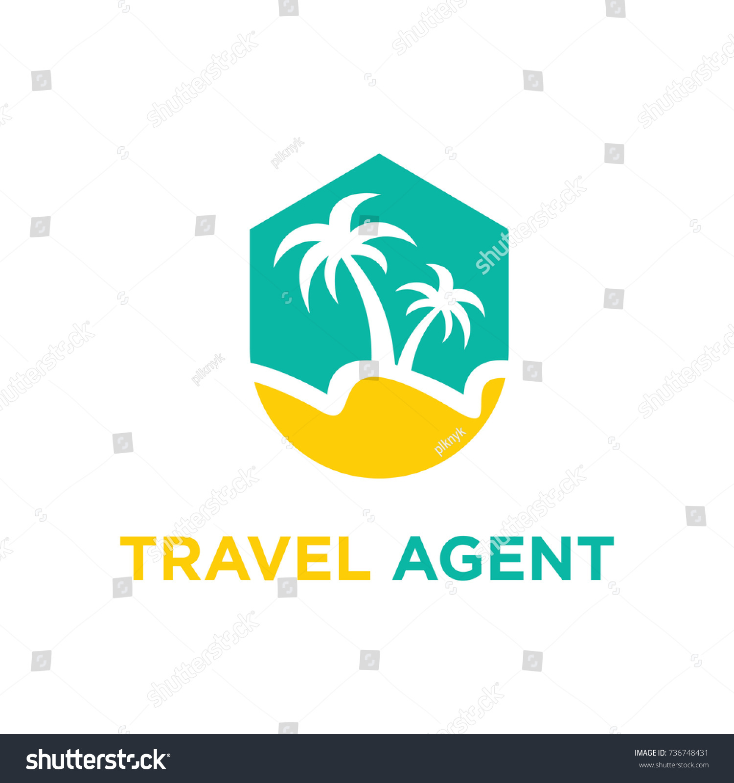 Travel Agent Vector Logo Design Illustration Stock Vector (Royalty Free ...