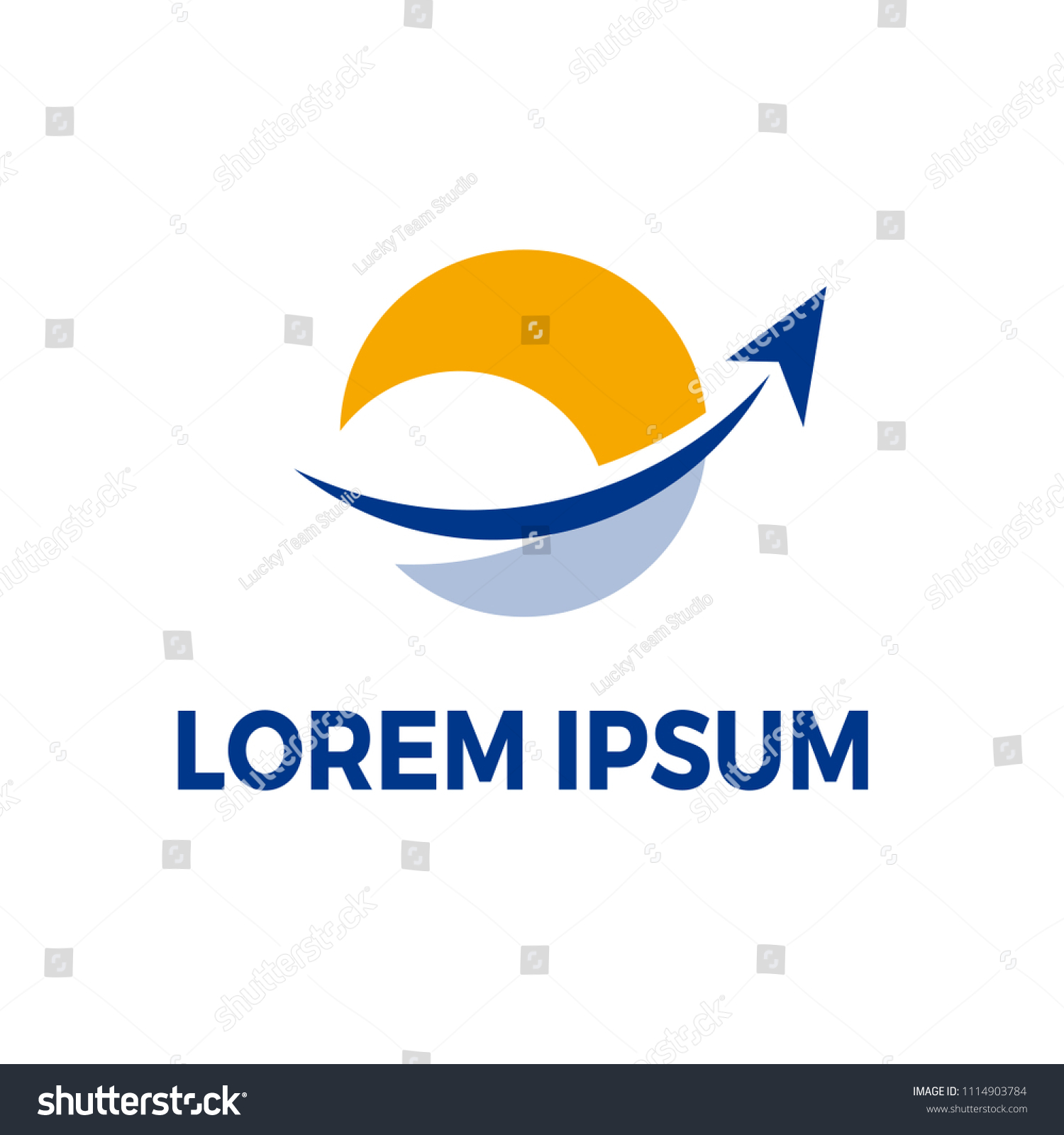 Travel Destination Vector Logo Design Template Stock Vector (Royalty ...