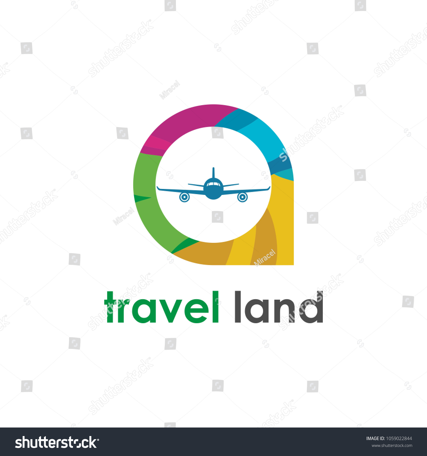 Travel Logo Vector Stock Vector (Royalty Free) 1059022844