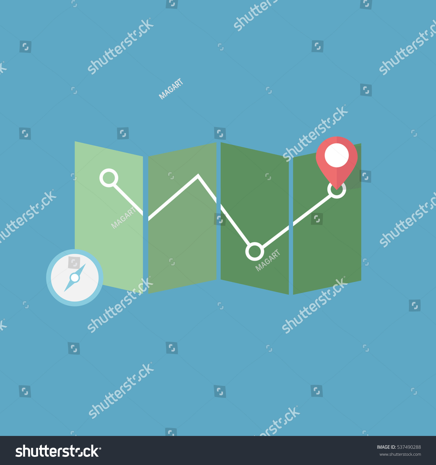 Travel Map Stock Vector (Royalty Free) 537490288 | Shutterstock