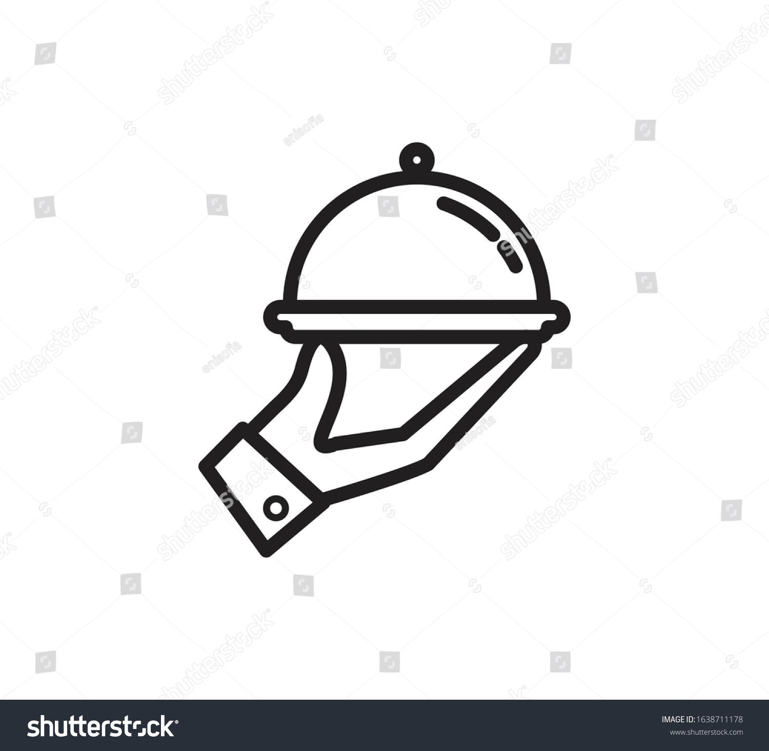 Tray Icon Vector Logo Template Flat Stock Vector (Royalty Free ...