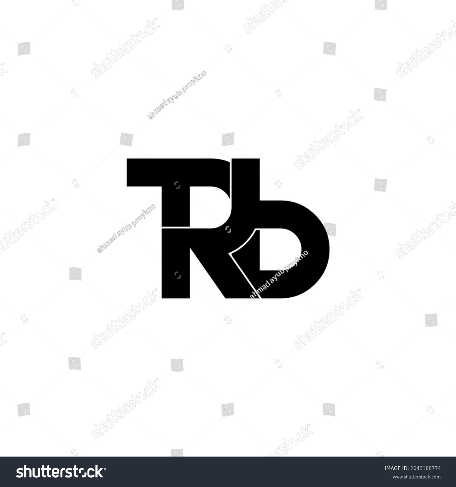Trb Initial Letter Monogram Logo Design Stock Vector (Royalty Free ...