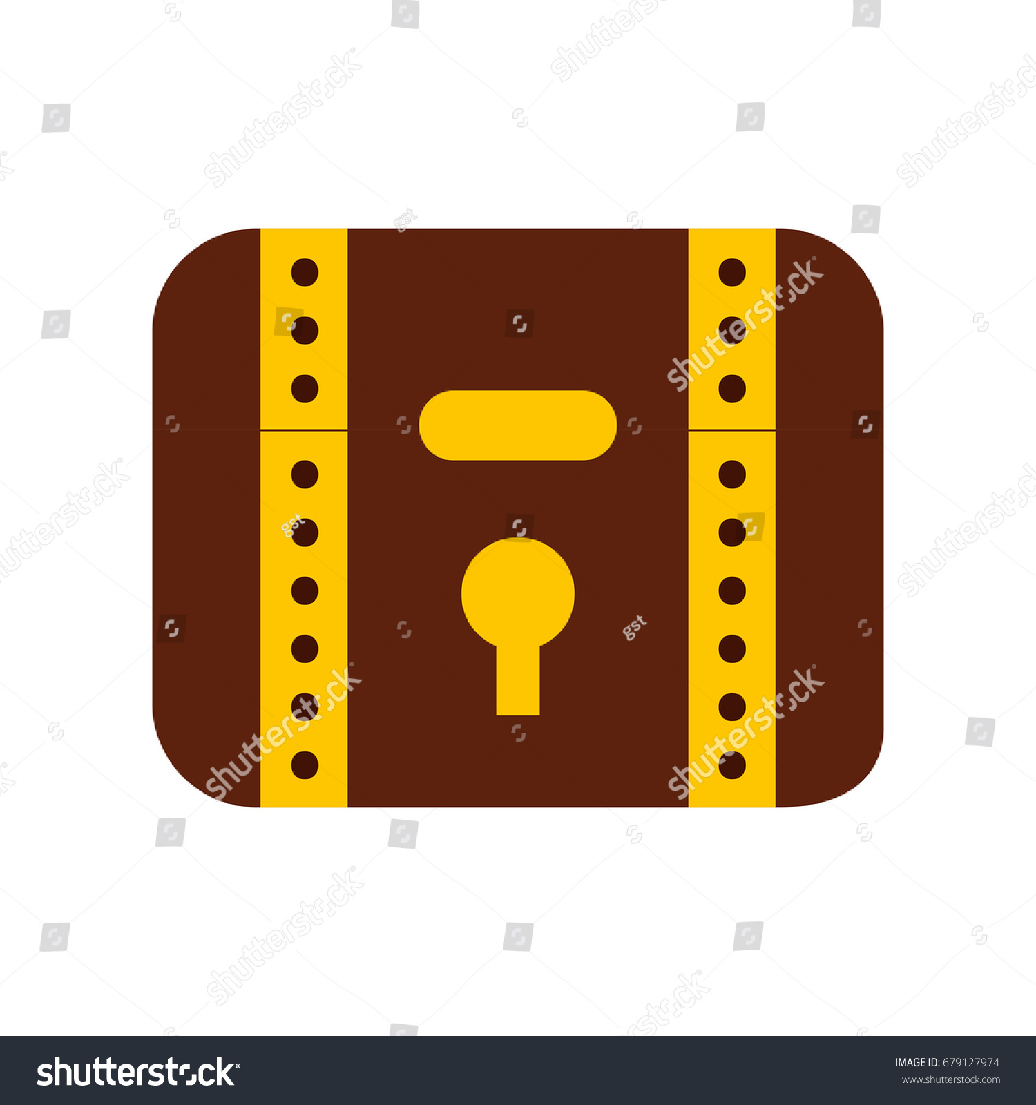 Treasure Chest Game Icon Stock Vector (Royalty Free) 679127974 ...