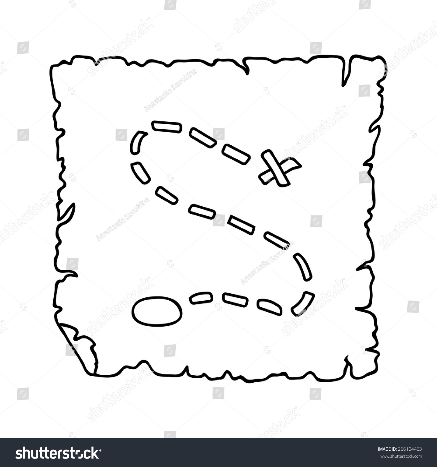 Treasure Map Outline
