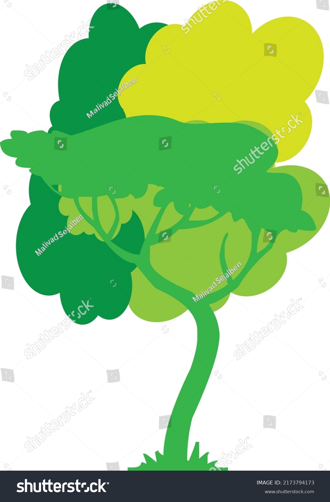 Tree Roots Vector Tree Round Shape4eps Stock Vector (Royalty Free ...