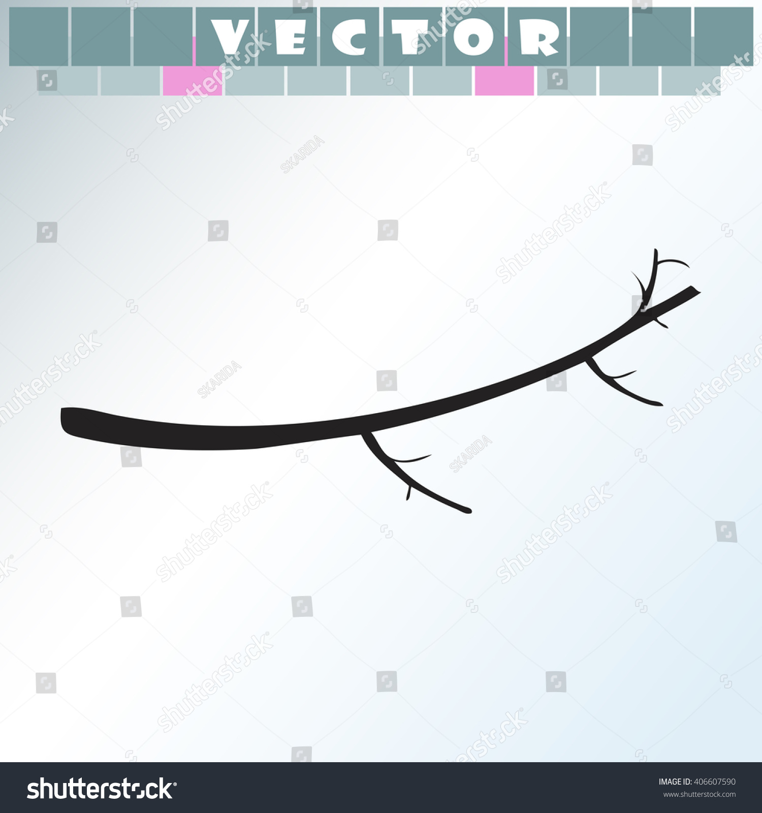 Tree Branch Icon Stock Vector (Royalty Free) 406607590 | Shutterstock