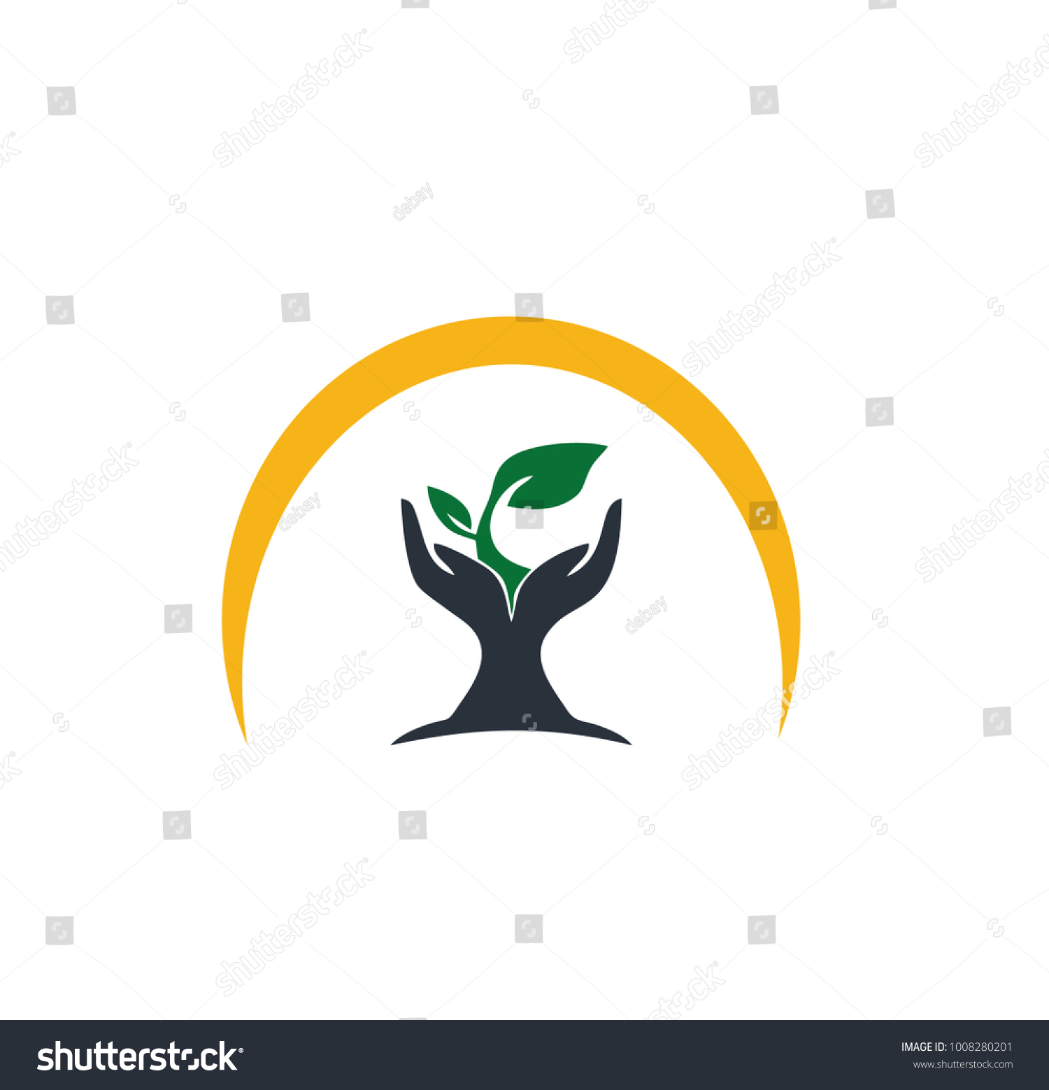 Tree Charity Logo Stock Vector (Royalty Free) 1008280201 | Shutterstock