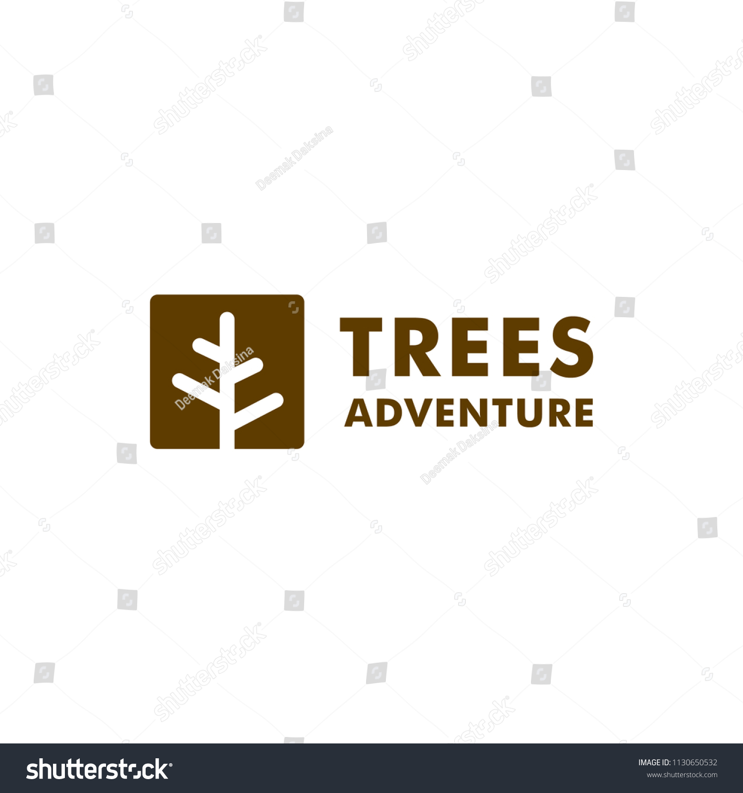 Tree Forest Logo Design Vector Symbol Stock Vector (Royalty Free ...