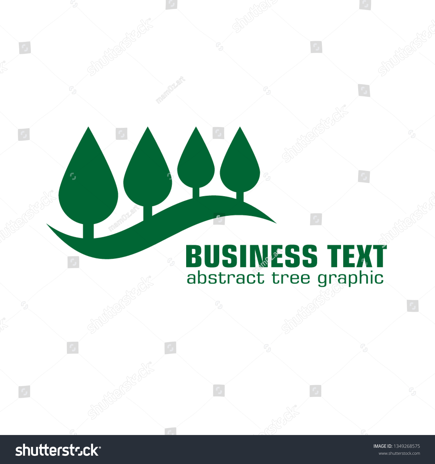 Tree Graphic Logo Template Forest Logo Stock Vector (Royalty Free ...