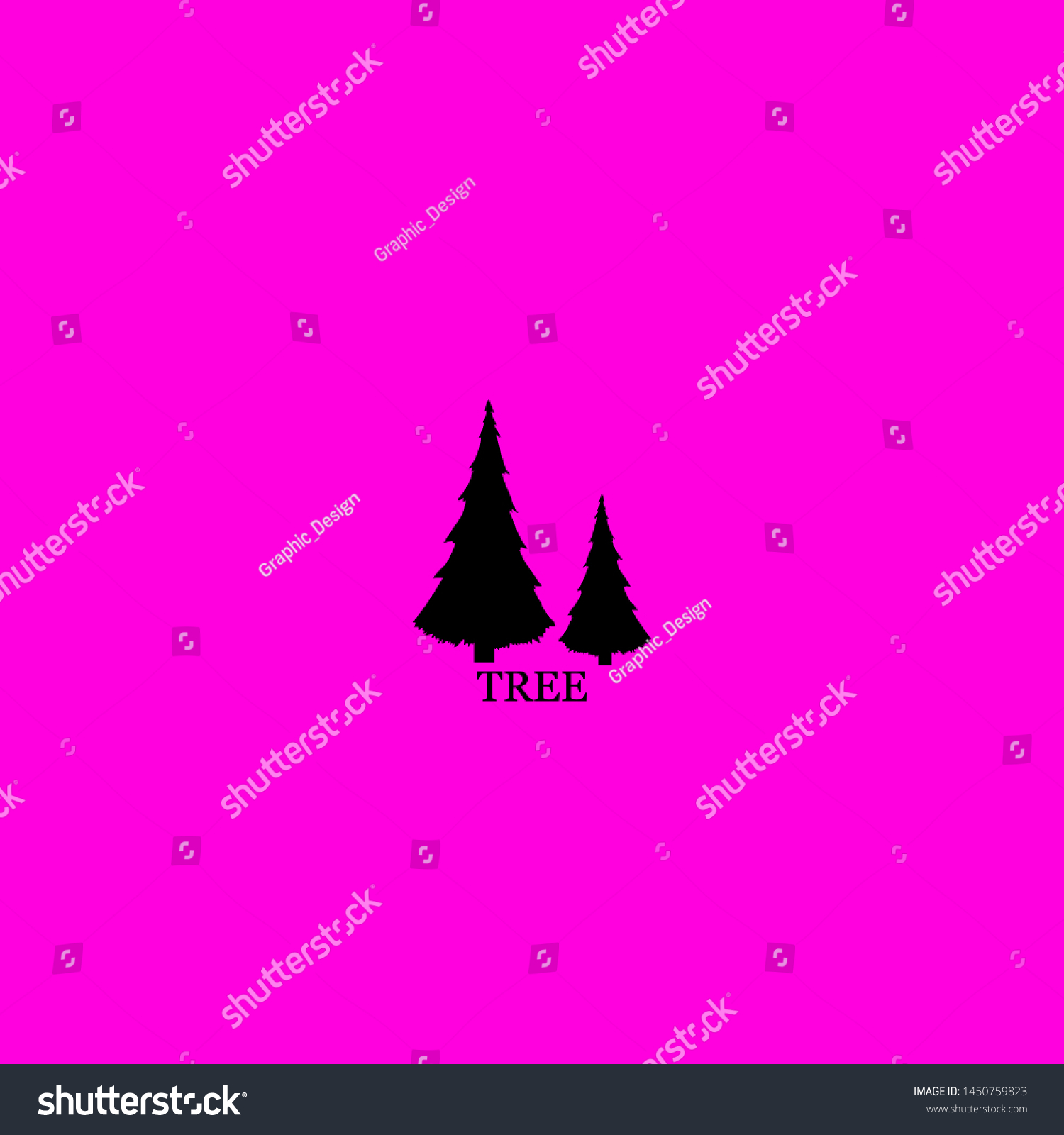 Tree Icon Sign Signifier Vector Stock Vector (Royalty Free) 1450759823 ...