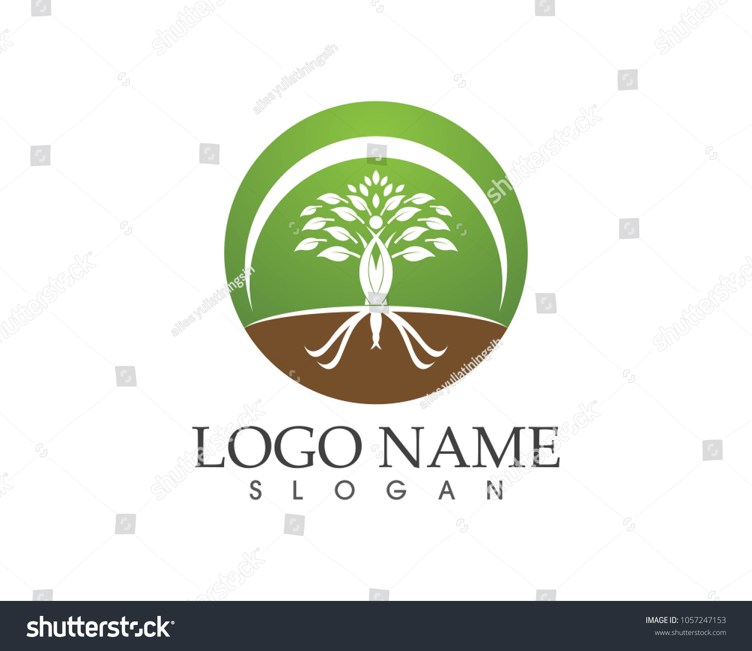 Tree Icon Stylized Tree Logo Stock Vector (Royalty Free) 1057247153 ...