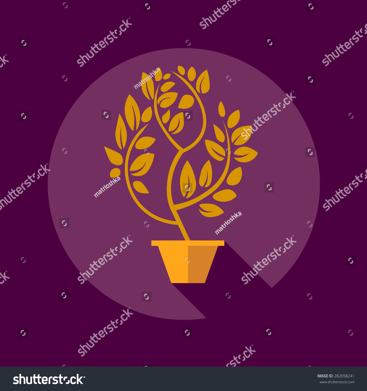Tree Circle Vector Art Stock Vector (Royalty Free) 282658241 | Shutterstock
