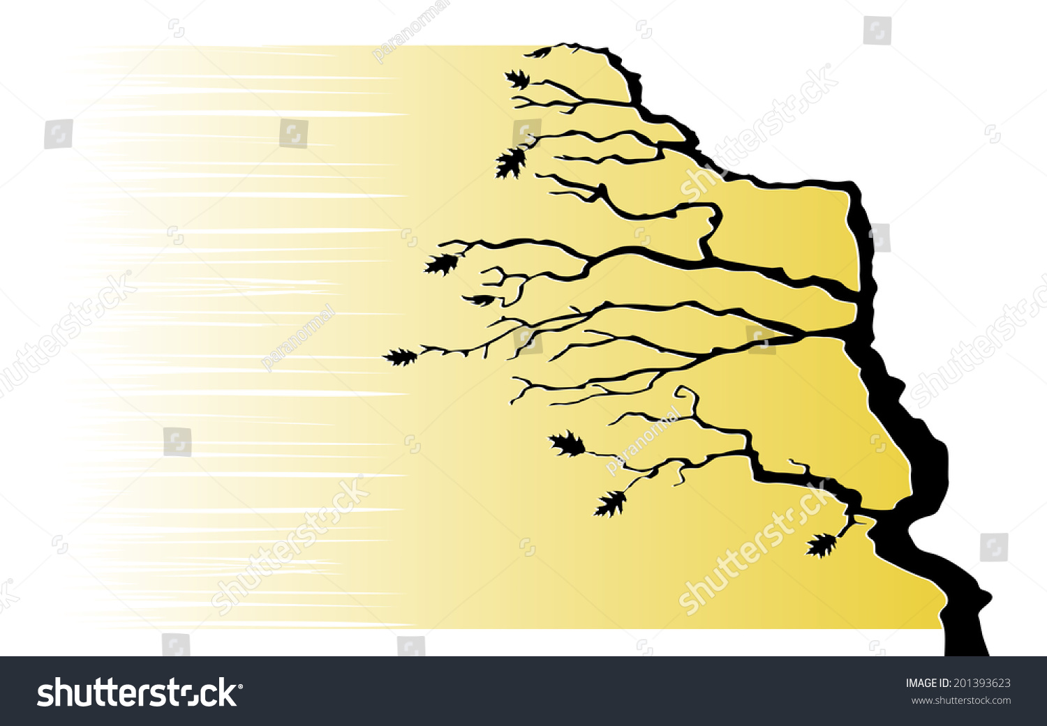 Tree Wind Vector Illustration Stock Vector (Royalty Free) 201393623 ...
