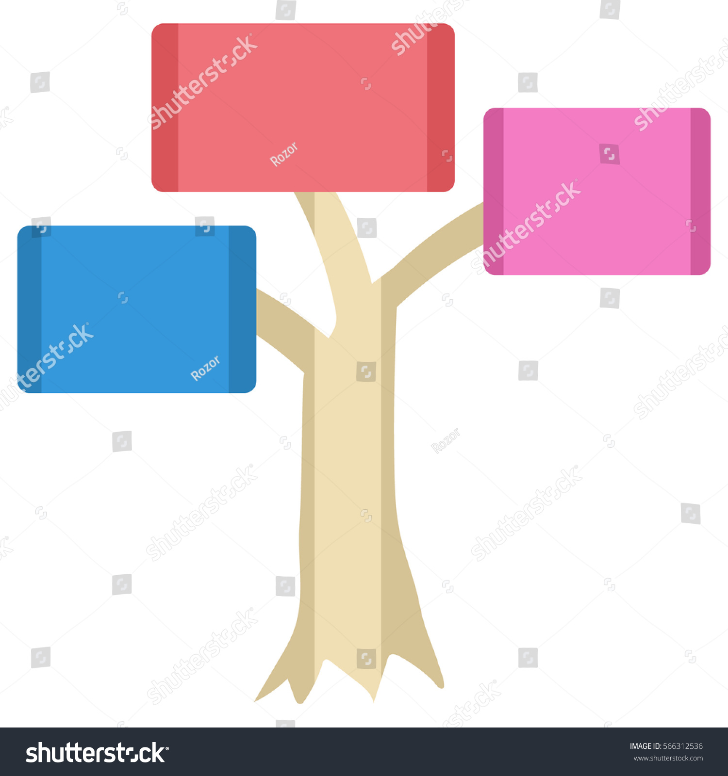 Tree Infographics Template Stock Vector (Royalty Free) 566312536 ...
