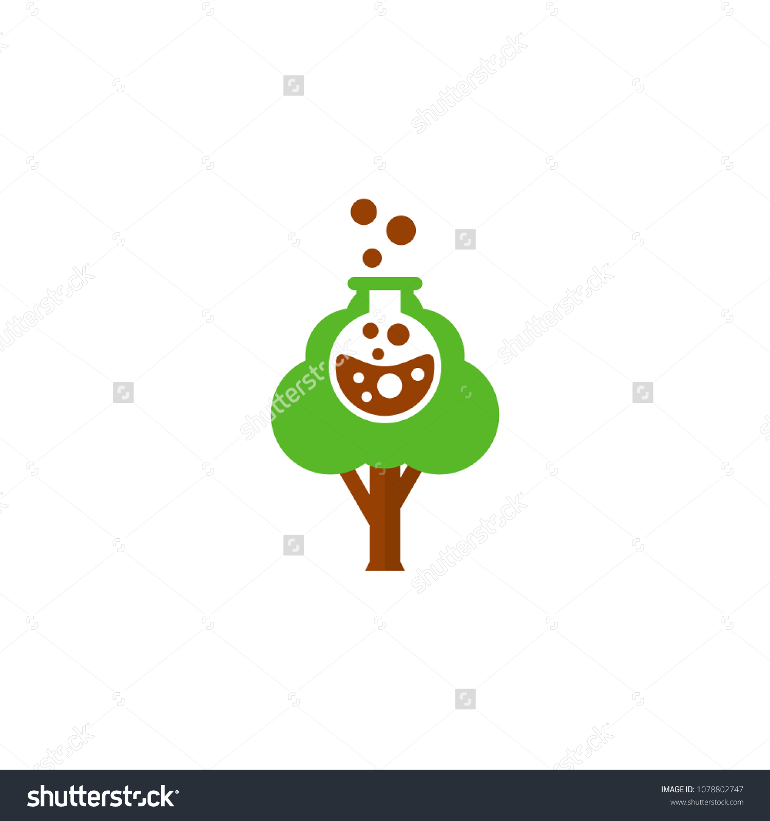 Tree Lab Logo Icon Design Stock Vector (Royalty Free) 1078802747 ...