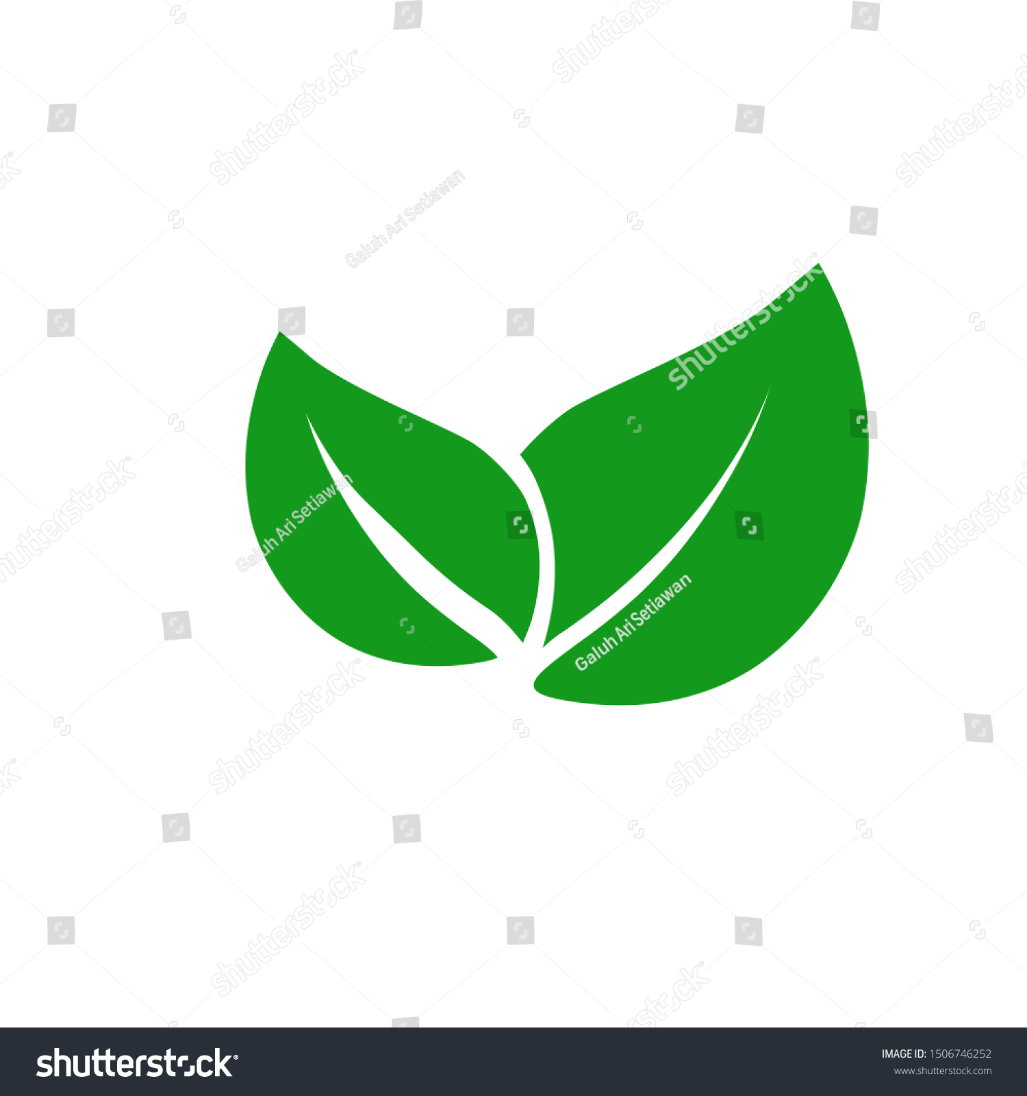 Tree Leaf Symbol Icon Vector Illustration Stock Vector (Royalty Free ...