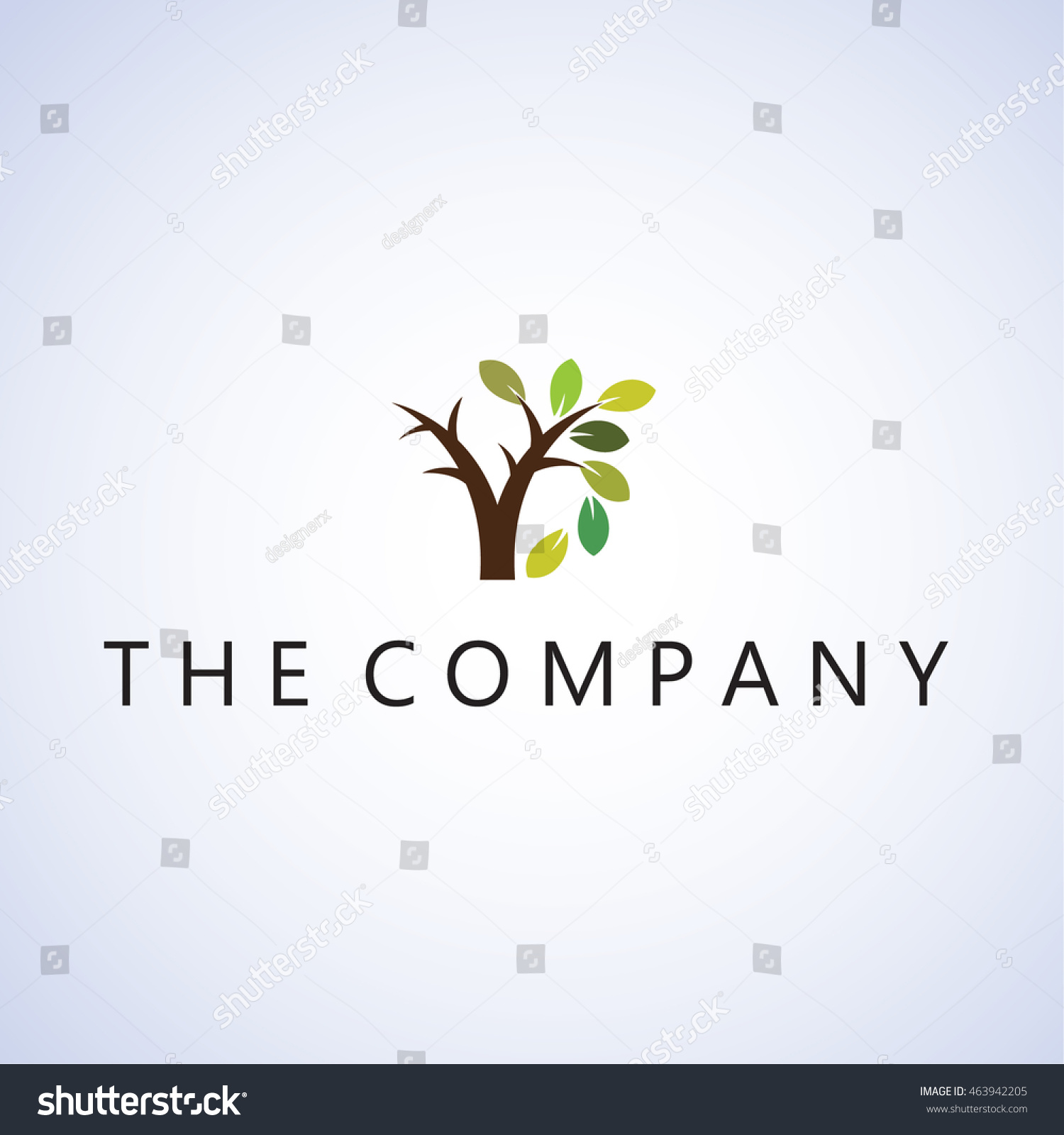 Tree Logo Ideas Design Vector Illustration: vector de stock (libre de ...