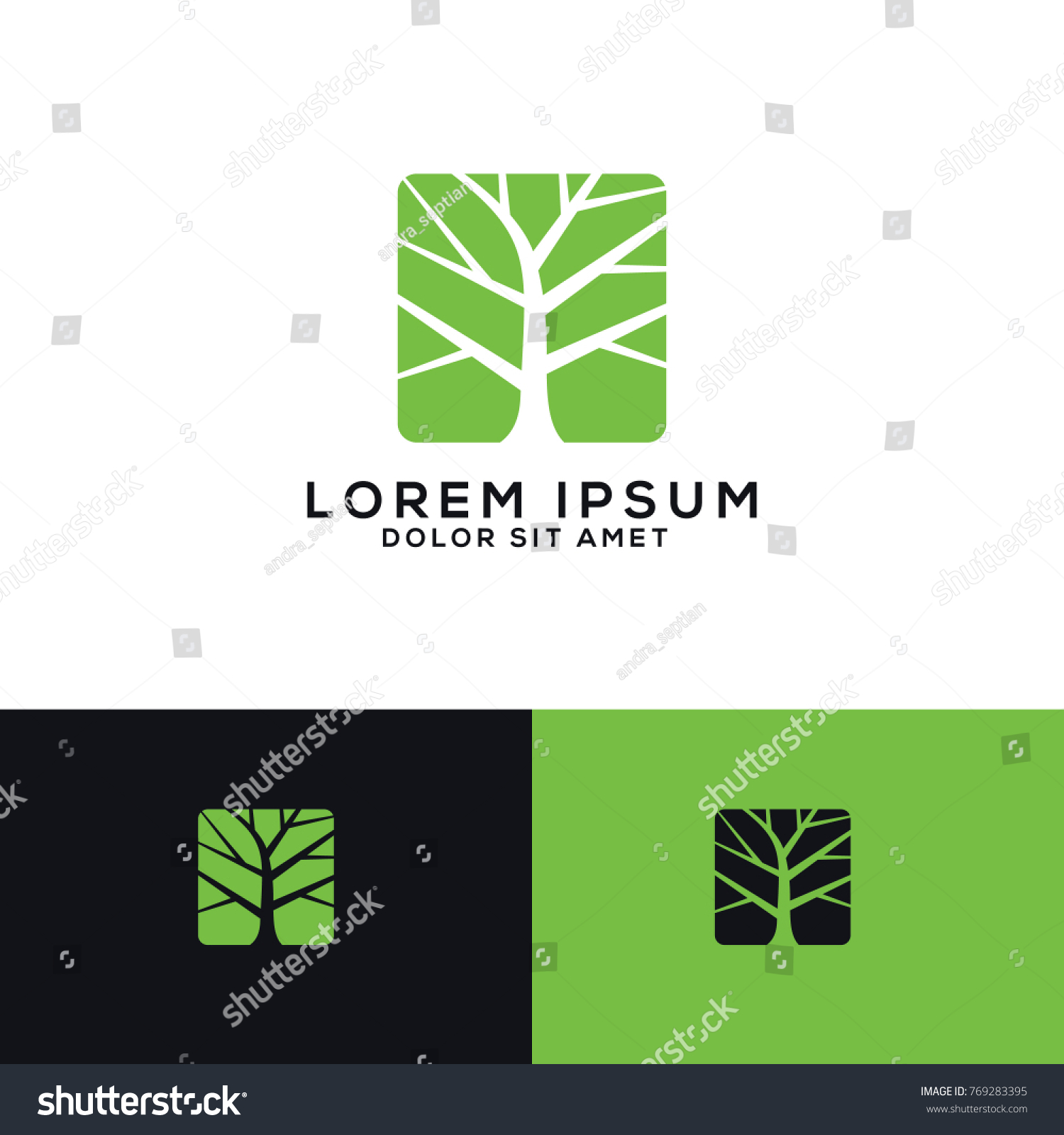 Tree Logo Template Download Stock Vector (Royalty Free) 769283395 ...
