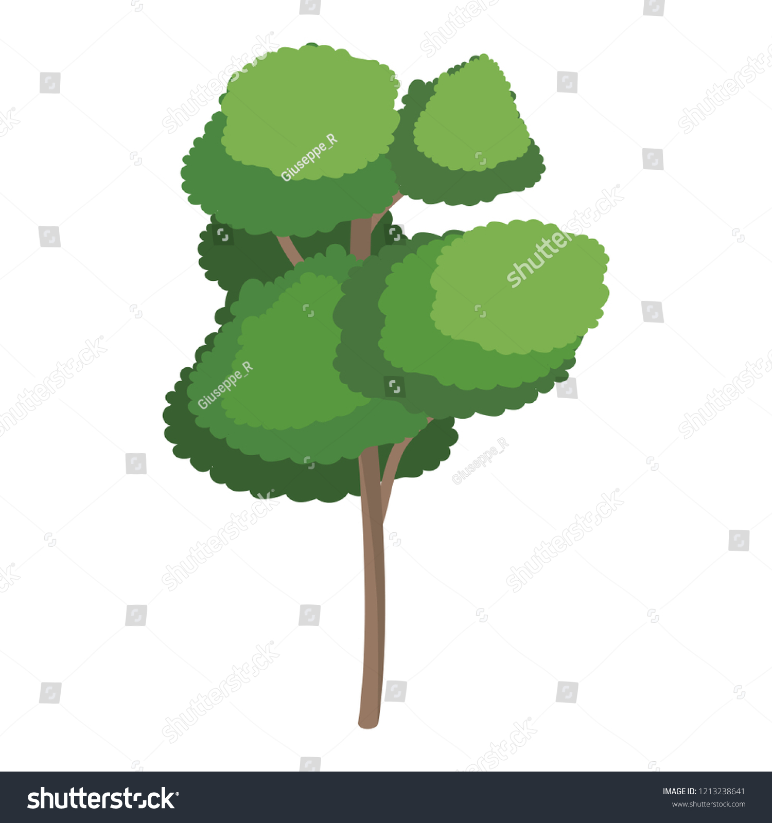Tree Nature Cartoon Stock Vector (Royalty Free) 1213238641 | Shutterstock