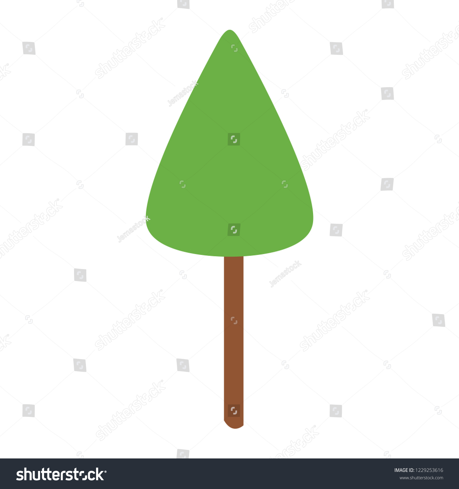 Tree Nature Symbol Stock Vector (Royalty Free) 1229253616