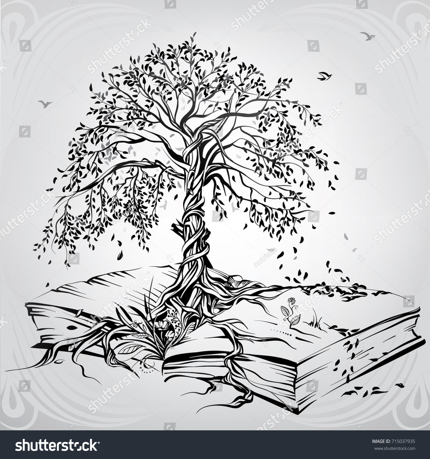 4,159 Tree growing out of book Images, Stock Photos & Vectors ...