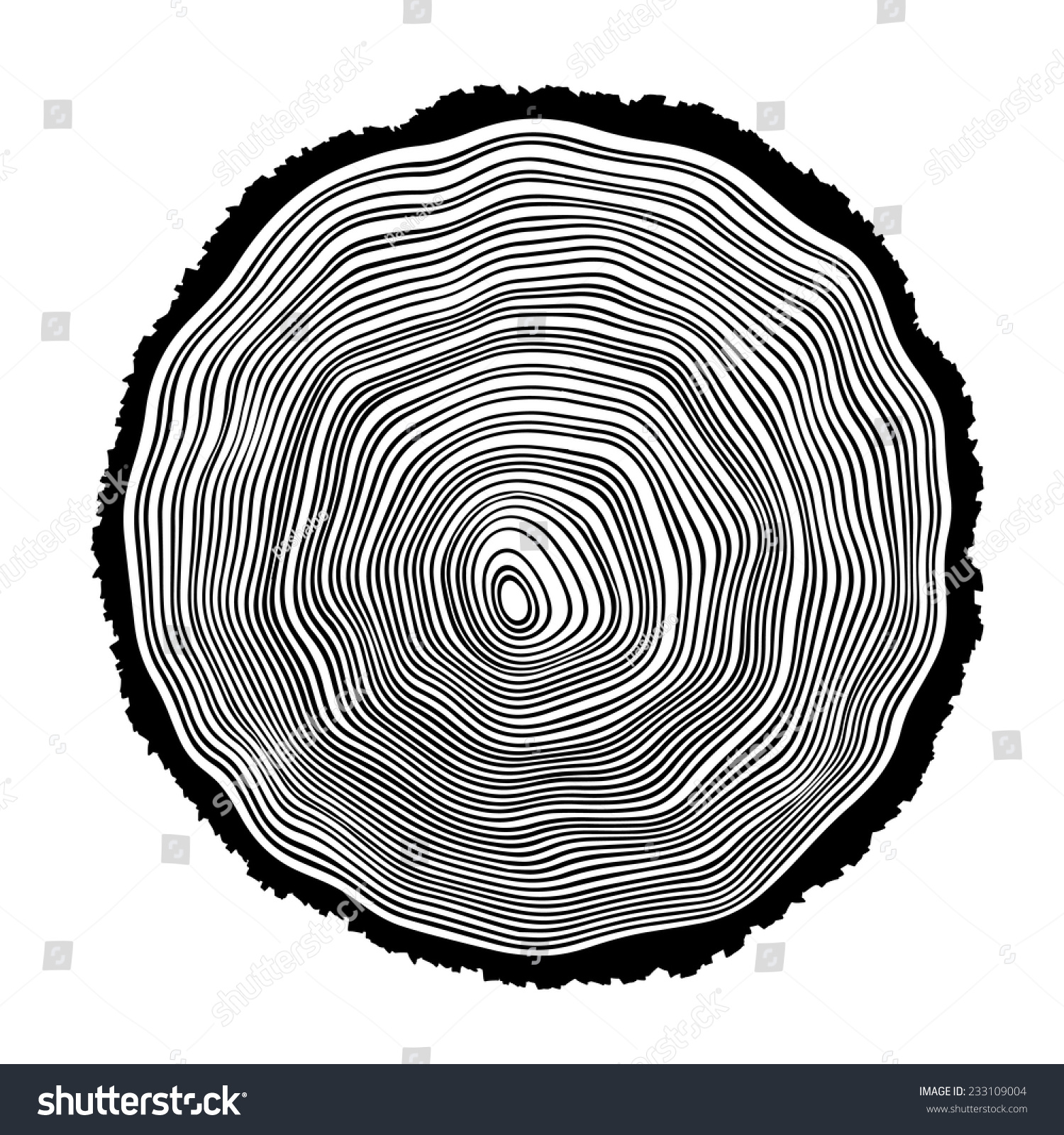Tree Rings Background Illustration Stock Vector (Royalty Free) 233109004