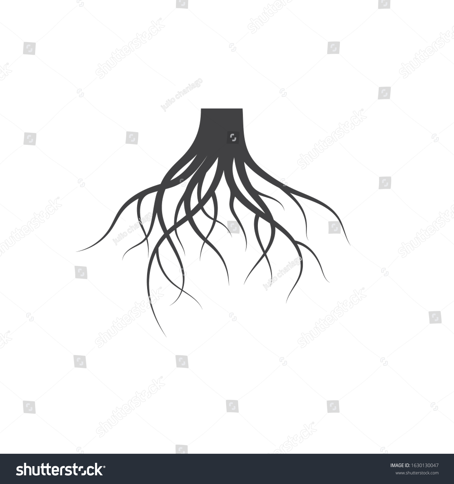 Tree Roots Vector Icon Illustration Design: เวกเตอร์สต็อก (ปลอดค่า ...